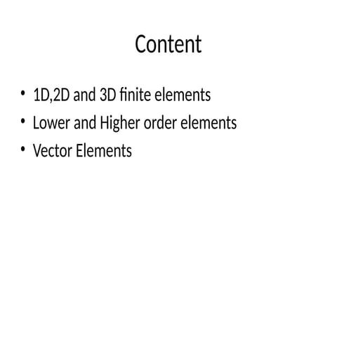 Computational Electromagnetics Finite Elements Ppt