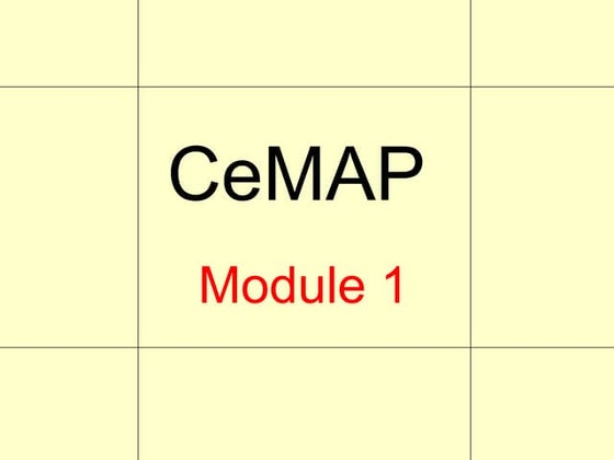 CeMAP certificate 3 | PDF
