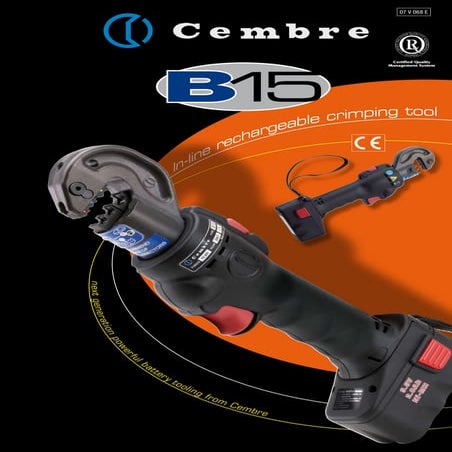 Cembre B15 Battery Powered Crimping Tools | PDF