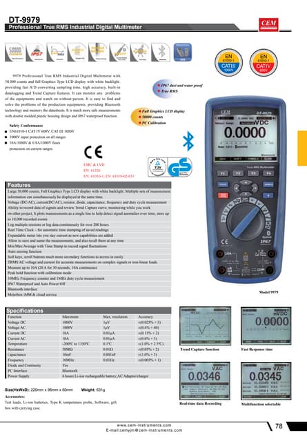 Htc digital multimeter dm 88 | PDF | Consumer Electronics | Technology ...
