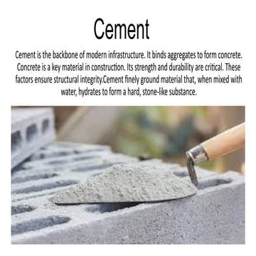 Presentation on curing and hardening mechanism of cement | PPTX