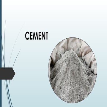 CEMENT.pptx cement and their types , its | PPTX