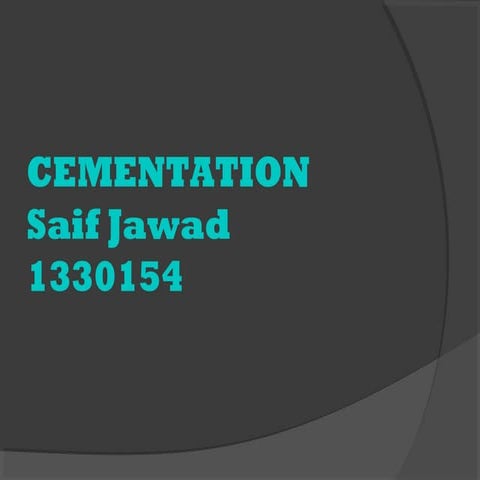 CEMENTATION PROCEDURES IN FIXED PARTIAL DENTURES/ dental crown & bridge courses | PPT