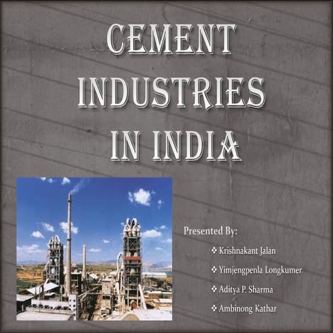 Cement industries | PPT