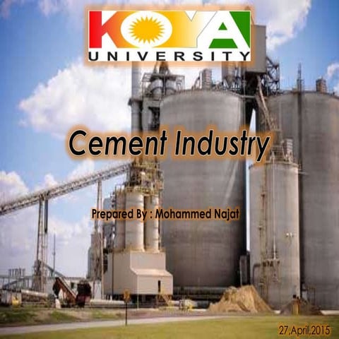 Cement industry | PPTX