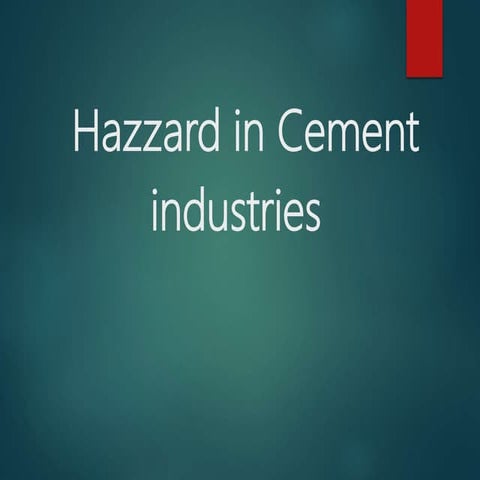 IRJET- Occupational Health and Safety in Cement Industry | PDF