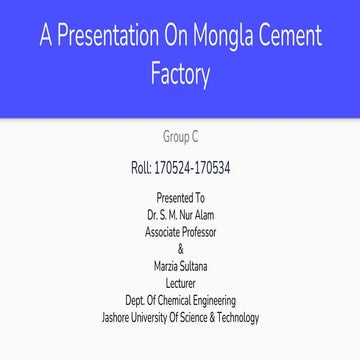 Cement presentation | PPT