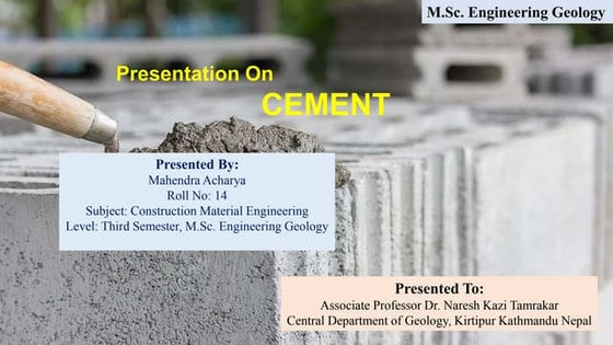 JK Cement training presentation | PPT