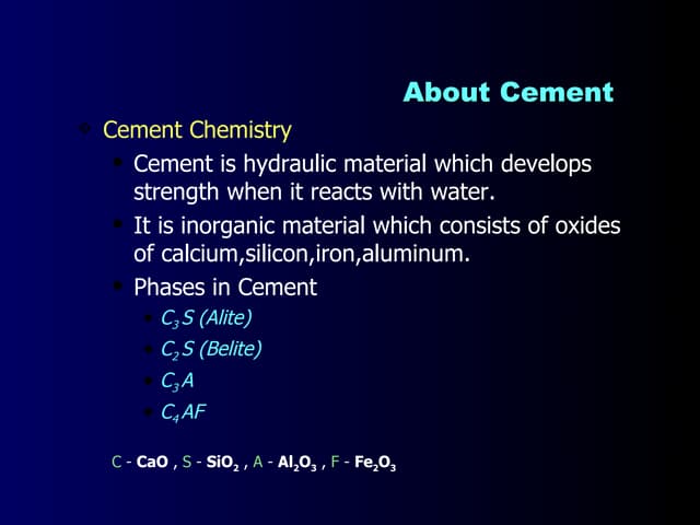 Cement manufacturing process | PPTX