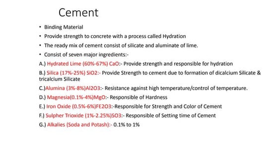 Type of cement | PPT
