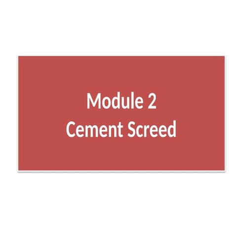 Cement screed construction beginner.pptx