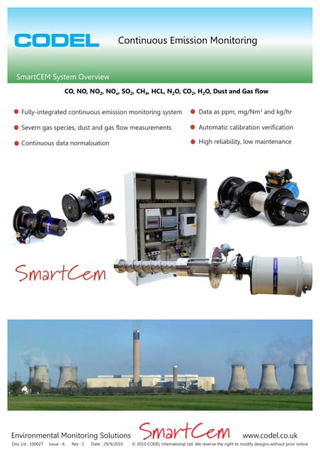 Energy tech 301 codel datasheet-dust monitor | PDF
