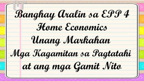 Epp he aralin 5 | PPTX