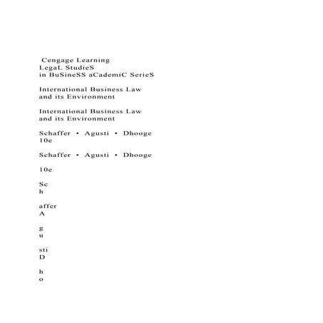 Cengage Learning LegaL StudieS in BuSineSS aCademiC Ser.docx