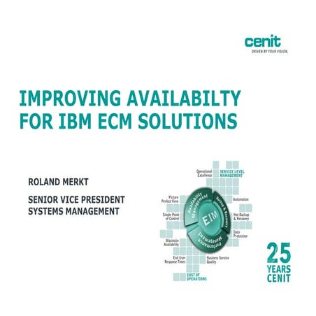 Managing IBM ECM platforms efficiently - IBM ECM System Monitor | PPT
