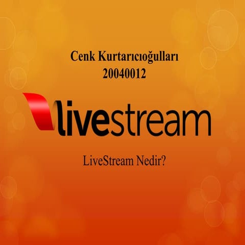 Cenk kurtarıcıoğulları live | PPTX