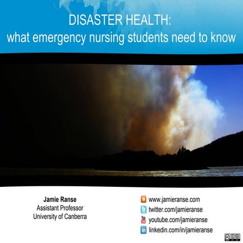 Disaster health: what emergency nursing students need to know | PPT