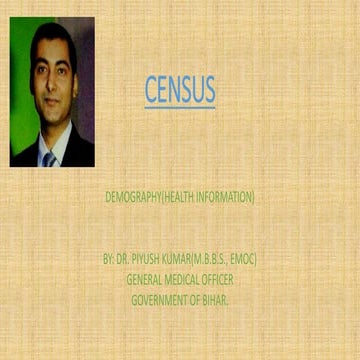 Census by dr piyush kumar | PPT