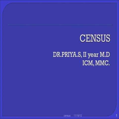 Census 2011 ppt | PPT