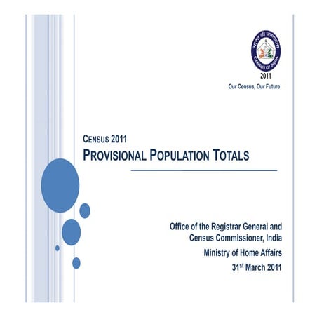 Census of India 2011-Provisional Population Totals.pdf | Free Download