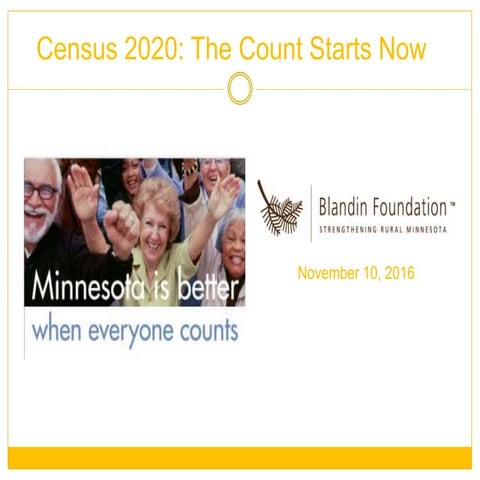 Census 2020: The Count Starts Now | PPT