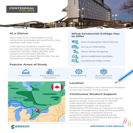 What Centennial College Has to Offer | PDF