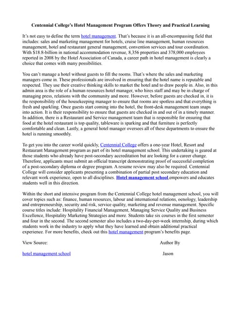 What Are The Scope Of Hospitality Industry? | PPTX