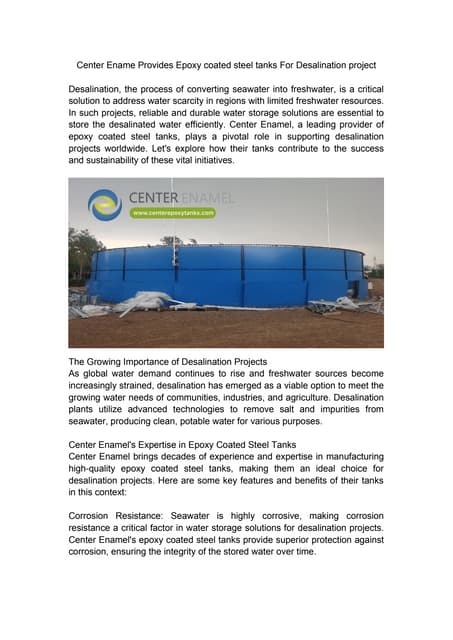 500 m3 Fusion Bonded Epoxy Tank For Sludge Storage tank.docx