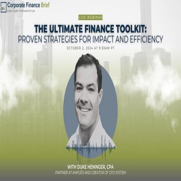 The Ultimate Finance Toolkit: Proven Strategies For Impact And ...