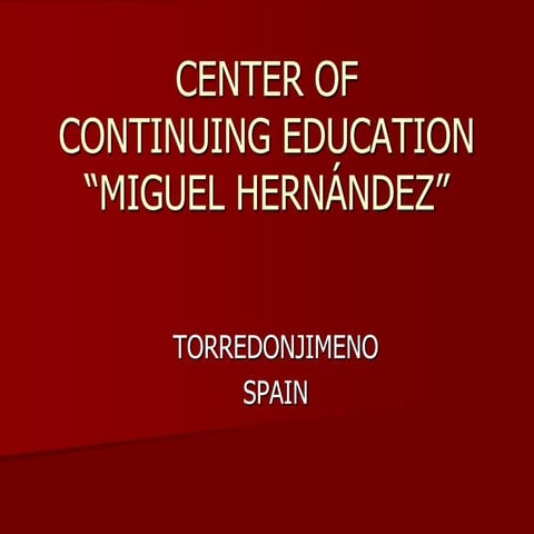Center For Continuing Eduation | PPT