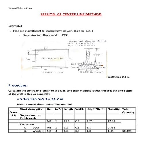 Center line method 2 | PDF