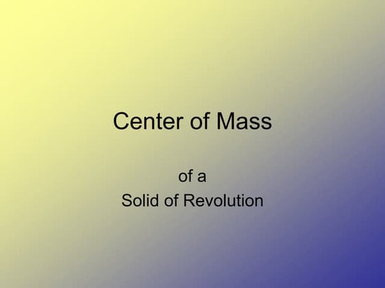 Center of Mass and system of particles unit 5.ppt