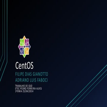 CentOS | PPTX | Operating Systems | Computer Software and Applications