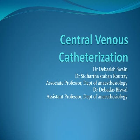 Central-Venous-Catheterization.pdf presentation | PDF