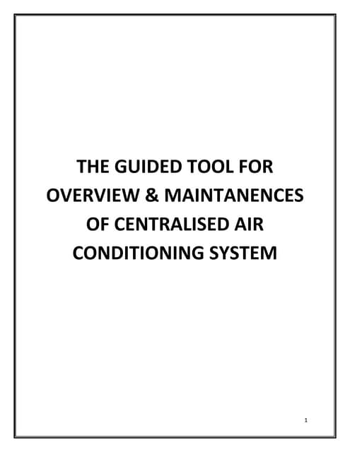 Air handling unit | PPTX | Home Appliances | Home & Garden