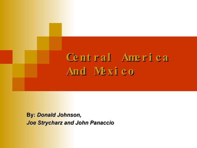Central america geography | PPT