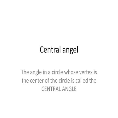Central angel | PPTX