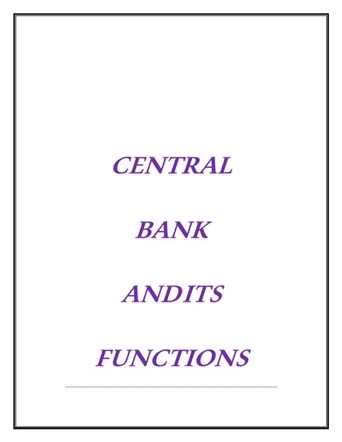 The reserve bank of india | PPTX