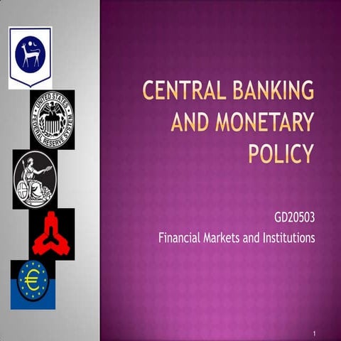 Central banking and_monetary_policy | PPTX