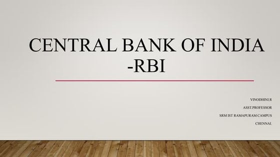 Credit control by RBI | PPTX | Business Banking & Finance | Business