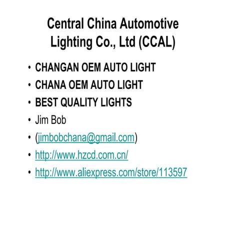 Central china auto lighting product catalog | PDF | Automotive Industry ...