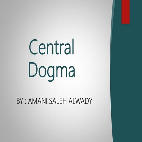 Central dogma | PPT