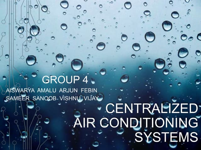 Architecture - Centralized Air Conditioning System | PPTX