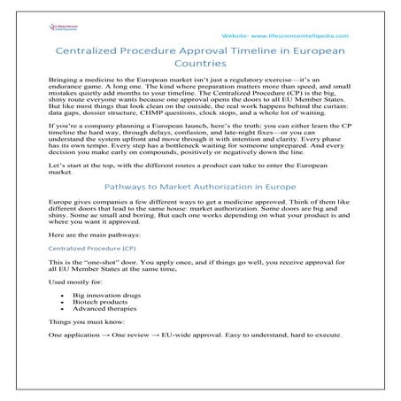 Centralized Procedure Approval Timeline in European Countries.pdf