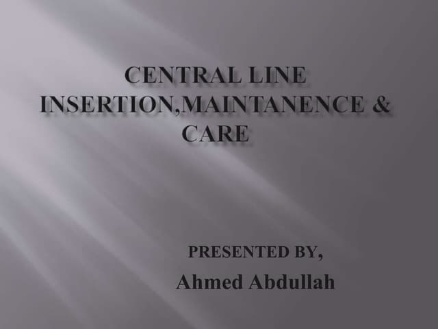 peripheral IV care.pptx | First Aid | Injuries