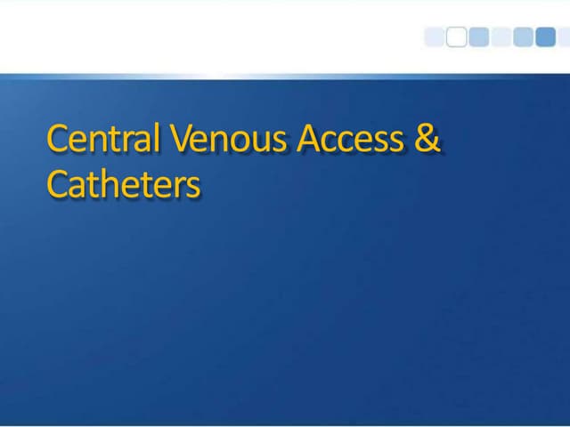 Central venous pressure monitoring | PPTX