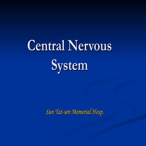 Central nervous system | PPT