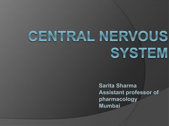 Nervous system- SYMPATHETIC and PARASYMPATHETIC | PPTX
