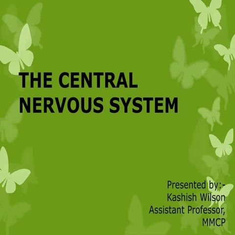 Central nervous system | PPTX