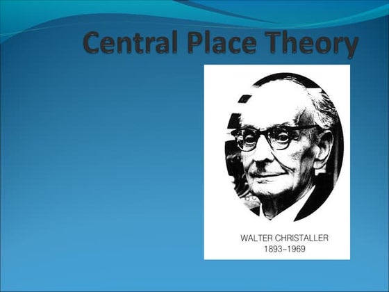 Central place theory | PPT